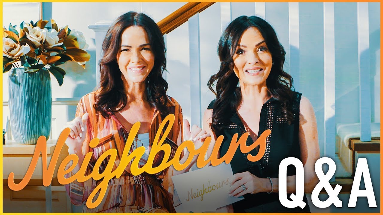 Neighbours Q&A - Gayle & Gillian Blakeney (Christina & Caroline Alessi ...
