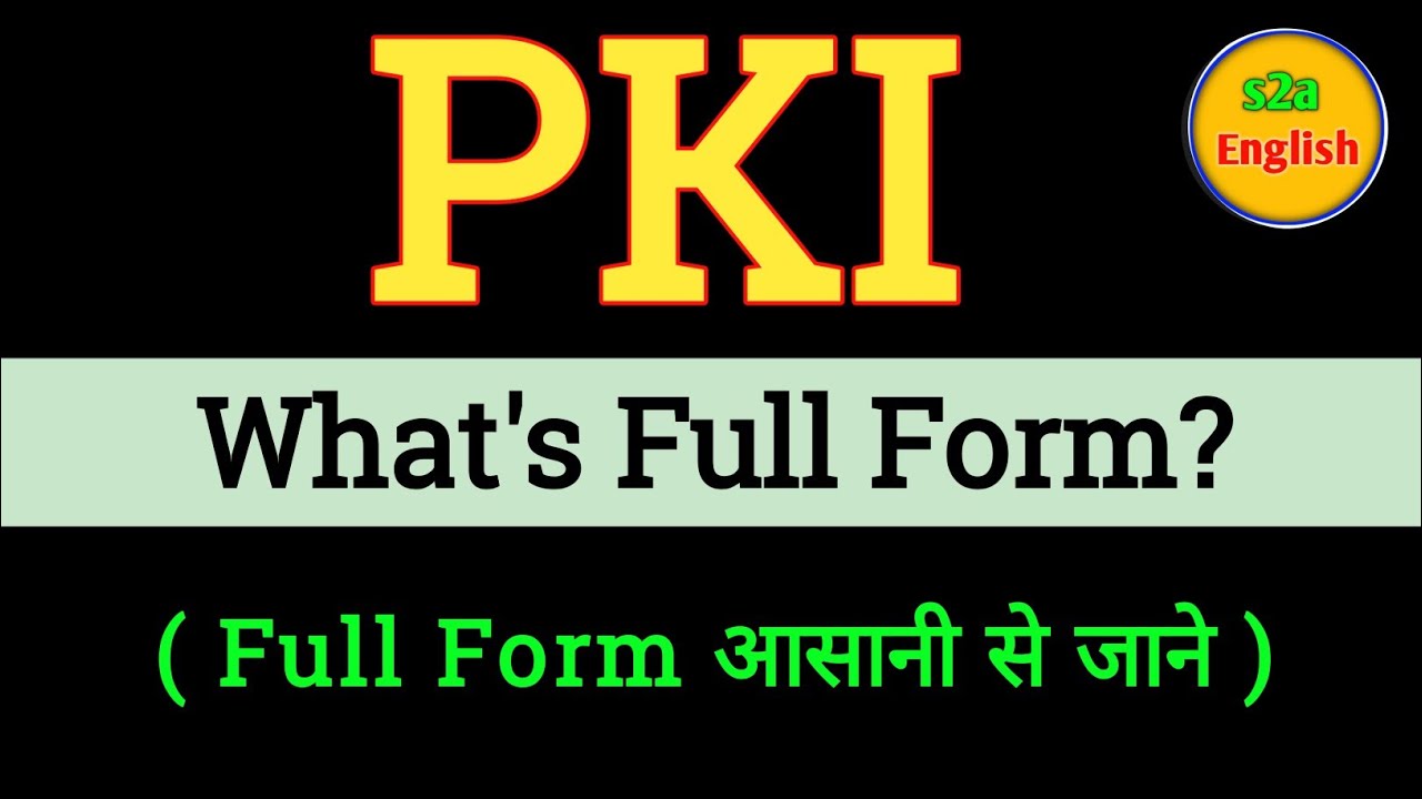 PKI ka Full Form kya hai | Full form of PKI | Gk questions all full ...
