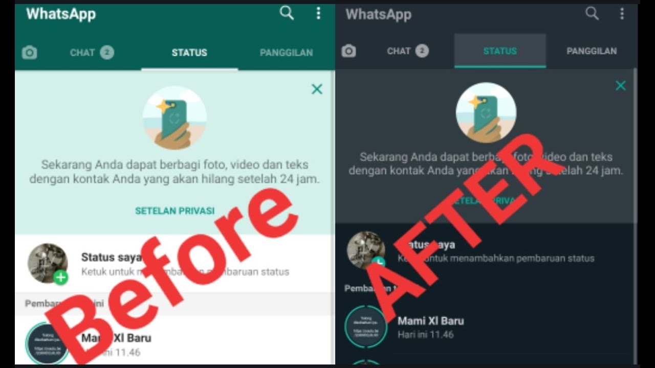 Cara Merubah Tampilan WhatsApp [ TUTORIAL ] Thema WhatsApp - YouTube