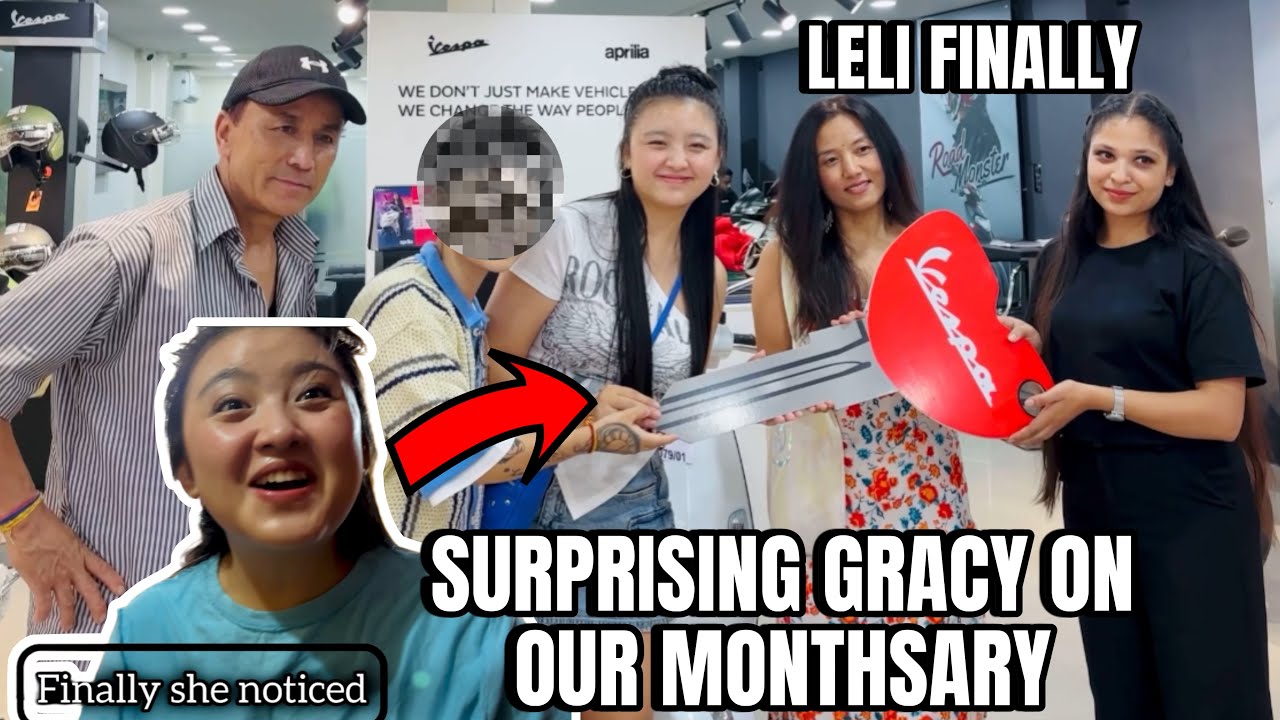 Surprising GRACY on our MONTHSARY ~ Finally Leliya ~ Xorem & Gracy - YouTube