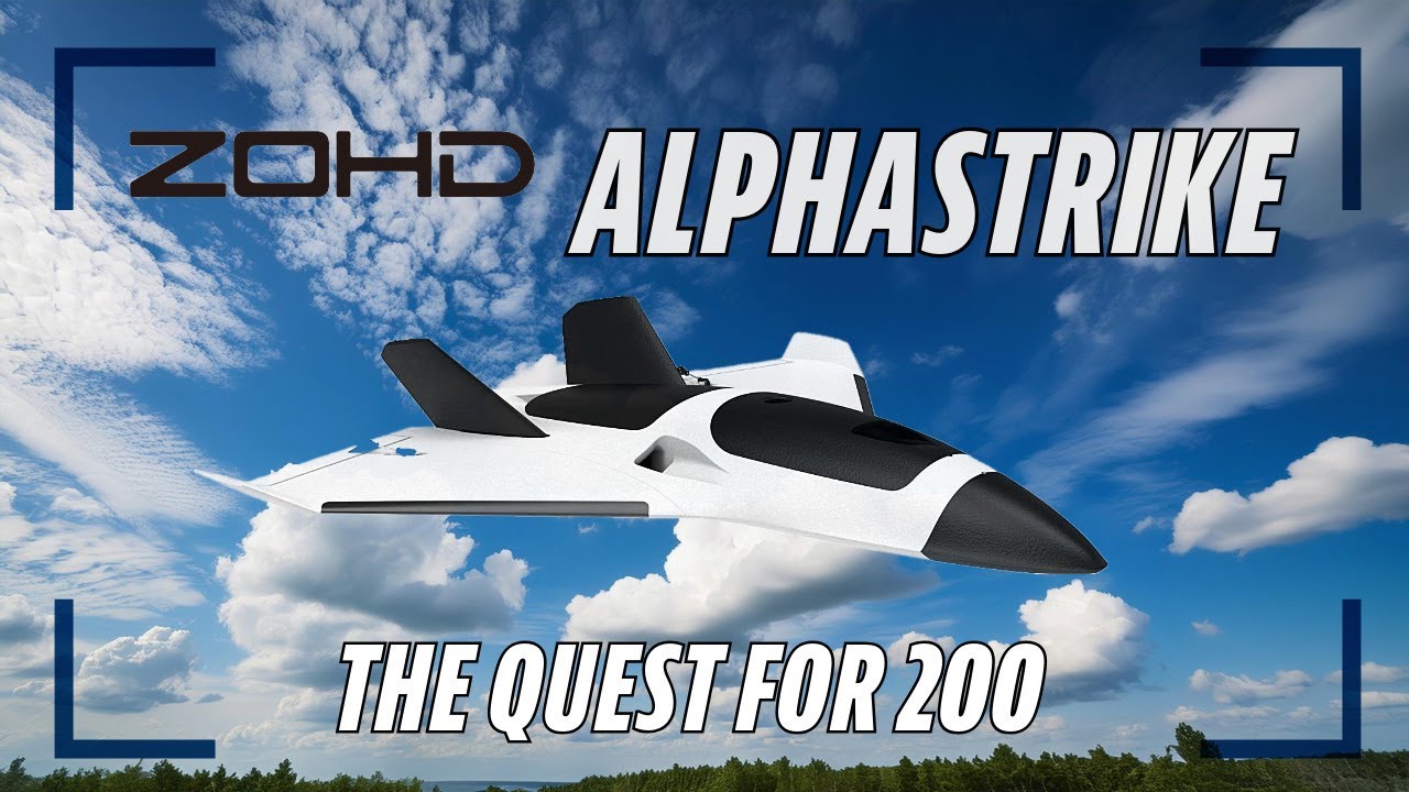 ZOHD Alpha Strike Running 6s Test Flight and Tune iNAV 7.1 - YouTube