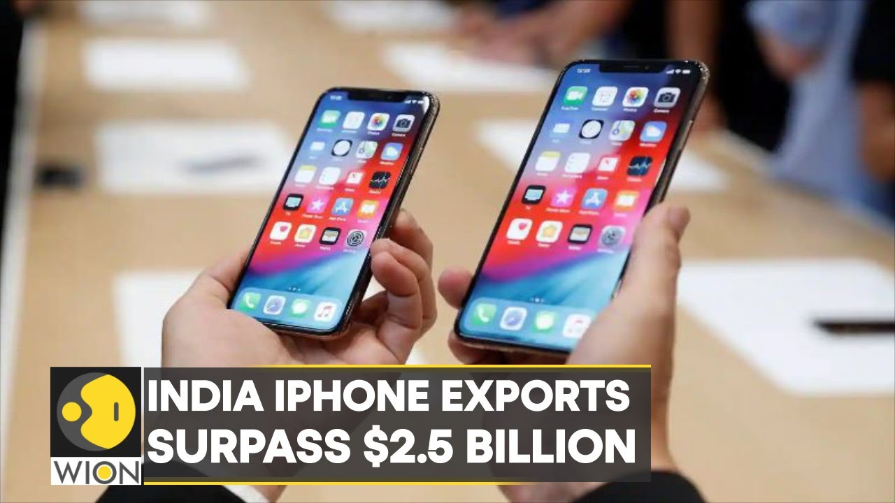 Apple's iPhone exports from India surpass $2.5 billion I Latest WION ...