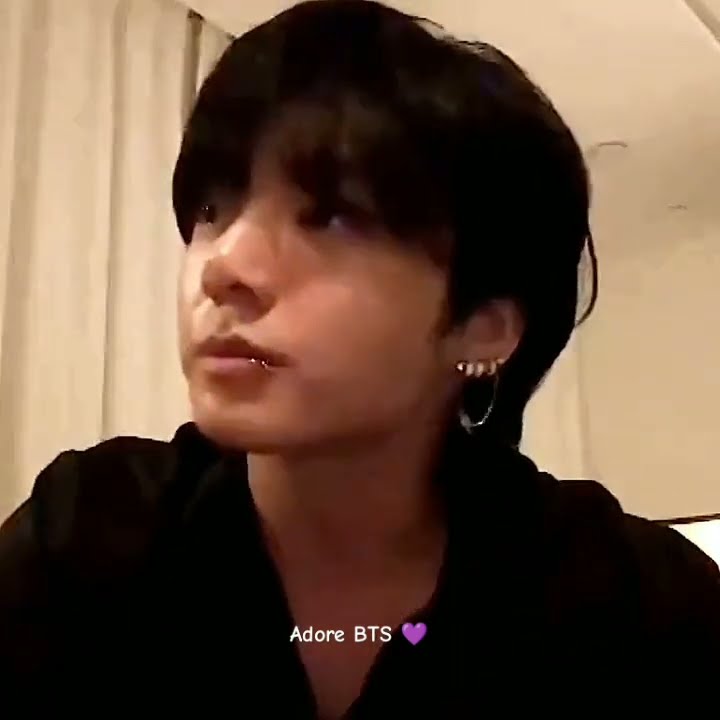 🐰jk chain earring look so cute 😘 #bts #jk #weverselive 💜 - YouTube