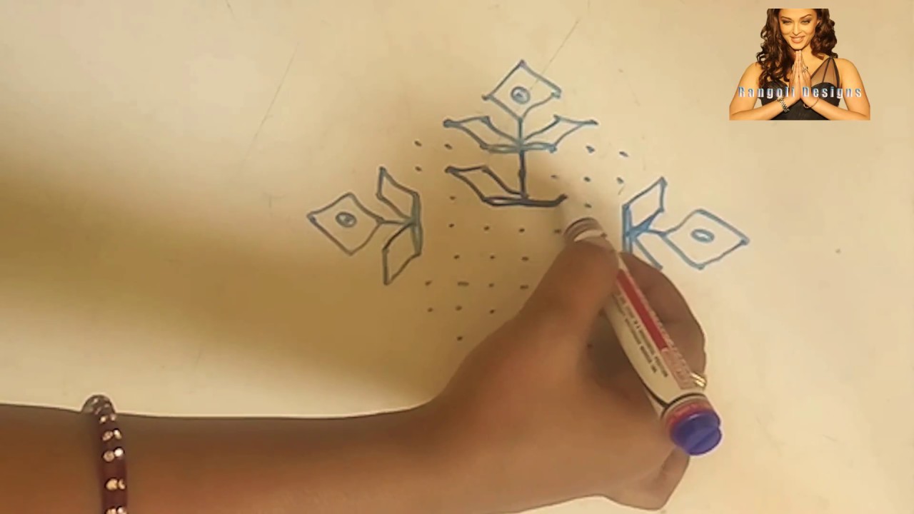 Easy rangoli designs with quick and easy step By Step rangoli Designs ...