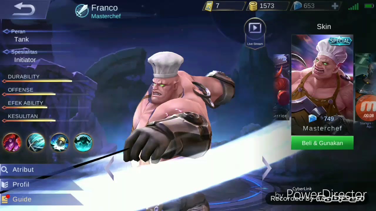 Skin Special Franco Seharga Skin Elite Cuma 599 diamond (MasterChef ...