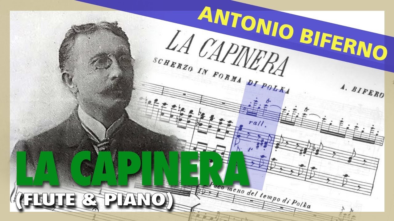 🎼 Antonio BIFERNO - La Capinera [Flute & Piano] - (Sheet Music ...