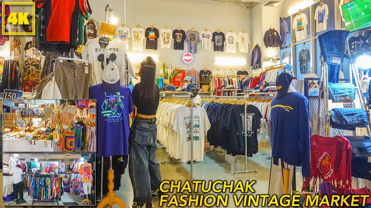 Chatuhak Fashion Vintage Market(Green Market) - YouTube