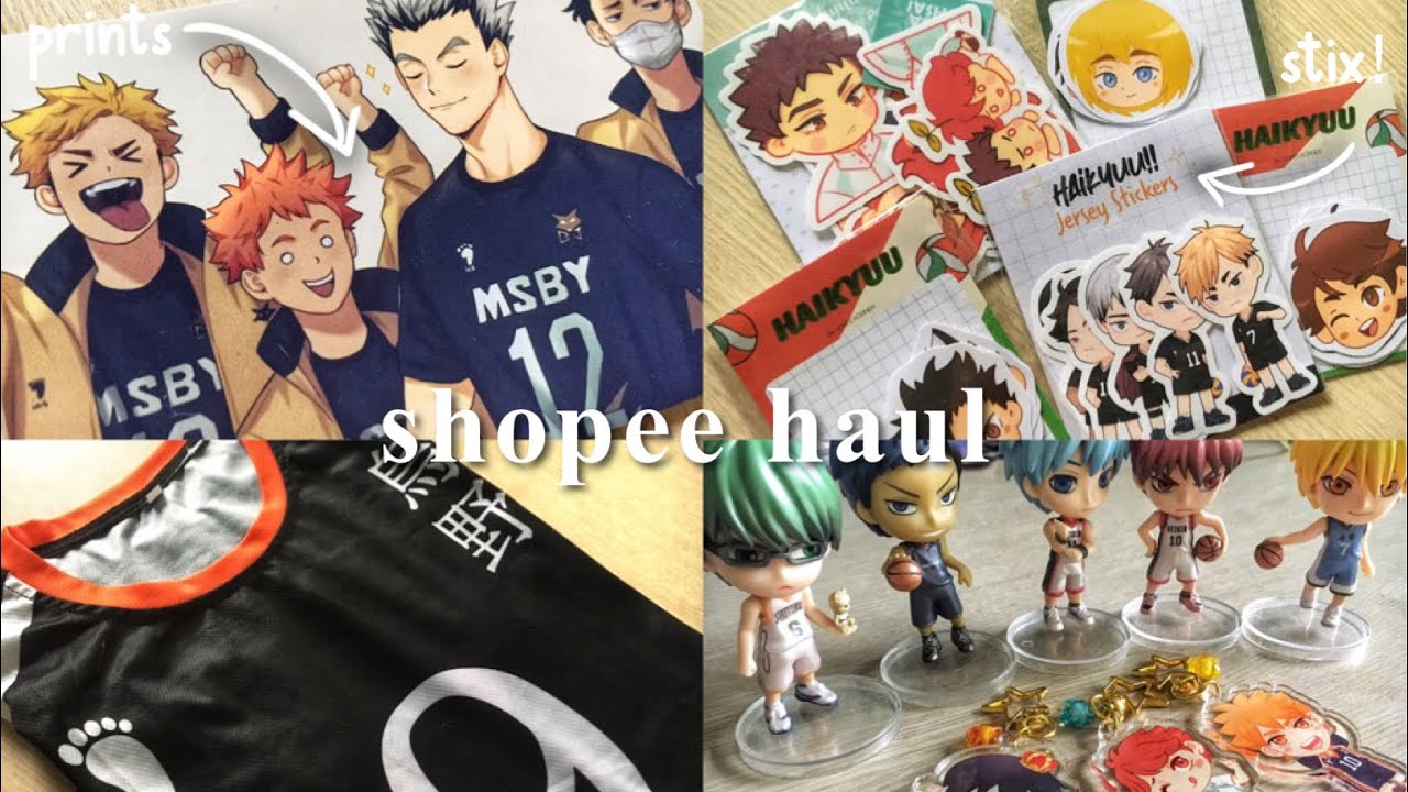 anime merch haul + supporting local artists on shopee 🎨🖌 - YouTube