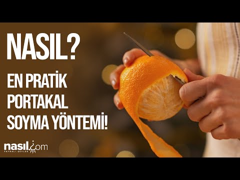 EN PRATİK VE TEMİZ ŞEKİLDE PORTAKAL NASIL SOYULUR? #püfnokta #pratikbilgiler #portakal #nasıl