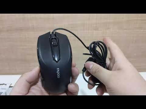 Rapoo Mouse Kabel Optical N1010 - YouTube