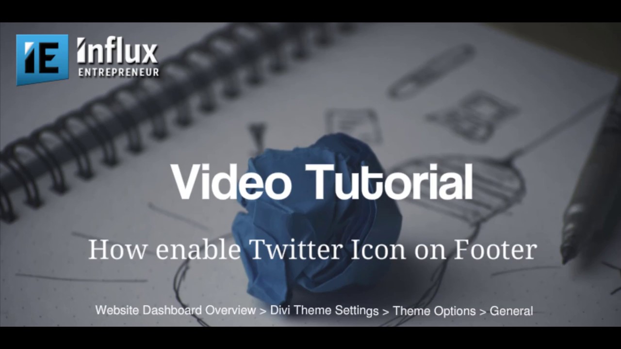 How to Enable Twitter Icon in Footer on WordPress - YouTube