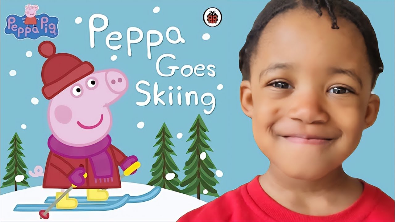 Peppa Goes Skiing | Read aloud For Kids - YouTube