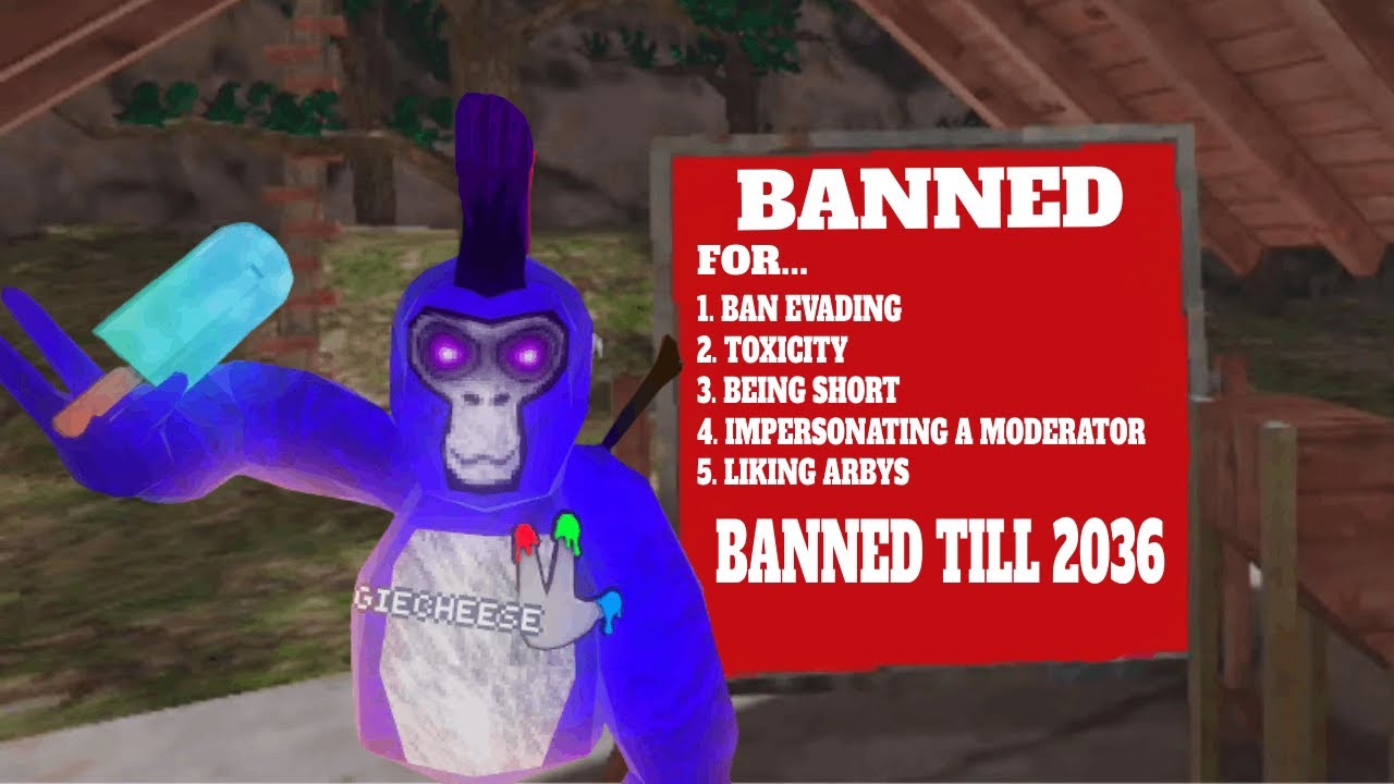 Everyway You can get BANNED in Gorilla Tag... (Cheating, Ban Evading ...