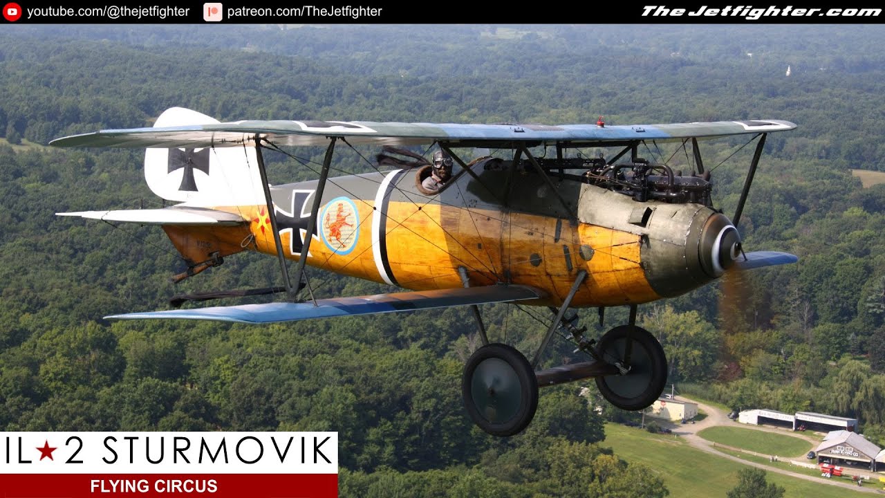 IL-2 Flying Circus: Intense WWI Escort Mission in a German Biplane ...