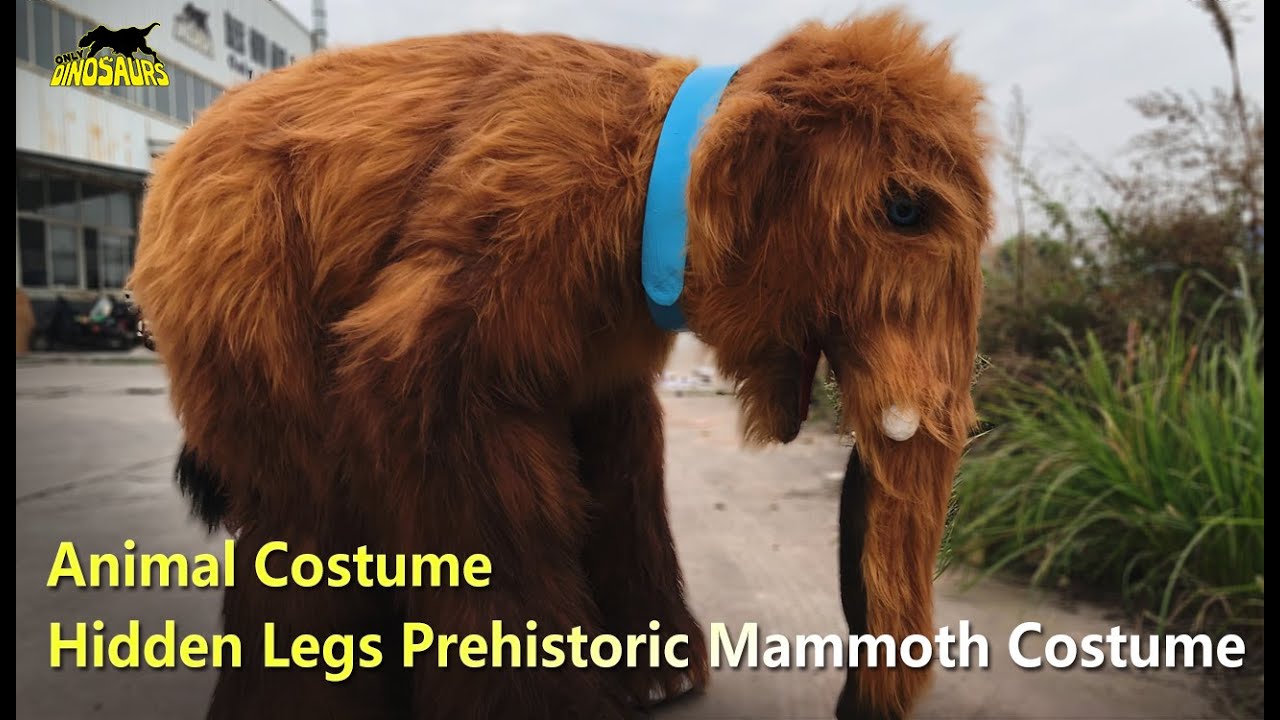 The Hidden Legs Prehistoric Mammoth Costume | Animal Puppet - YouTube