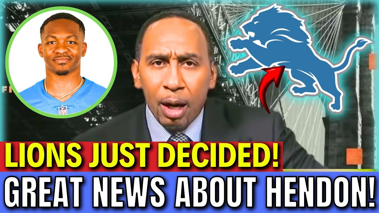 LIONS RELEASE BIG ANNOUNCEMENT ABOUT HENDON HOOKER! DETROIT LIONS NEWS ...