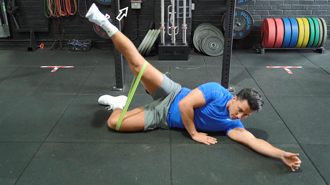 Banded Lying Leg Raise | Band | Strength and Conditioning Exercises ...
