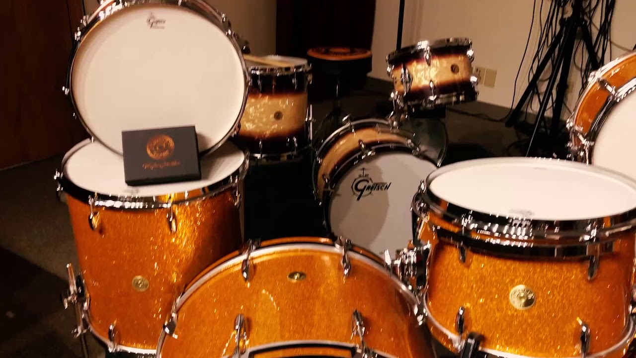 Steve Maxwell Vintage Drums - Gretsch Broadkaster Shell Pack in Gold ...