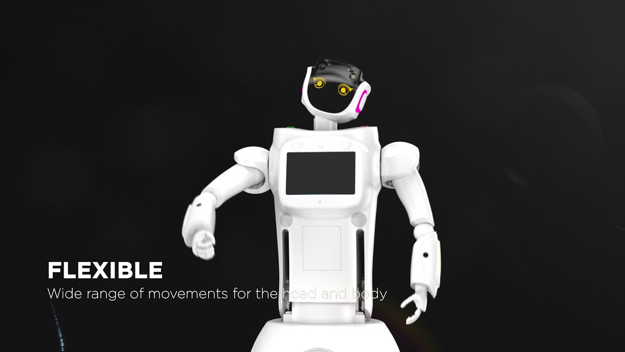 EXCLUSIVE SNEAK PEEK at the Next-Gen B2B robot, Sanbot Max! - YouTube