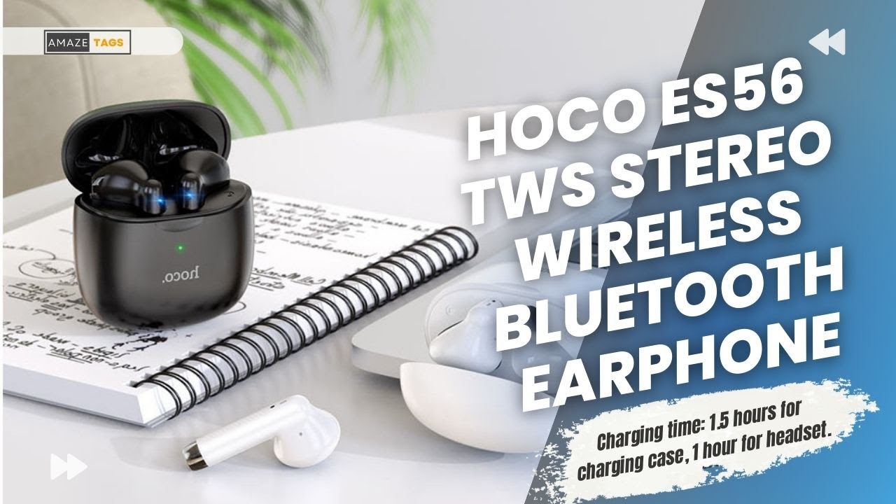 HOCO ES56 TWS Stereo Wireless Bluetooth Earphone - YouTube