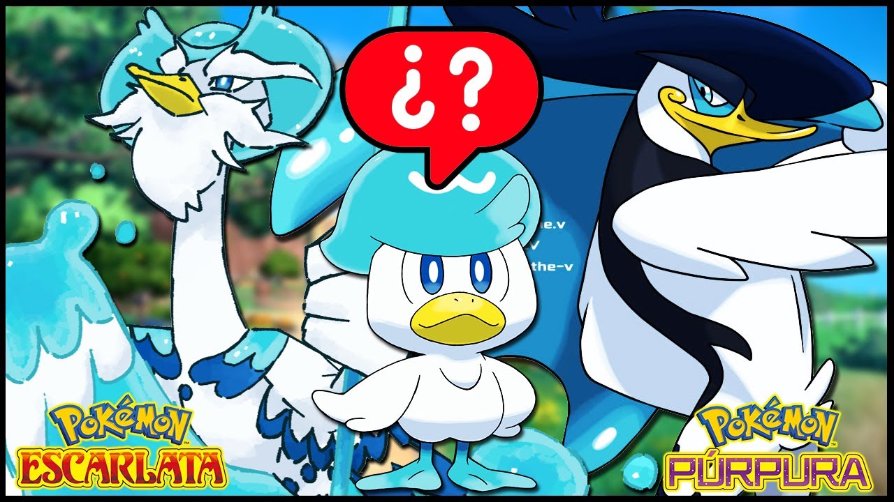 IMAGINANDO A QUAXLY | DISEÑO, TIPOS, EVOLUCIÓN | POKÉMON ESCARLATA Y ...