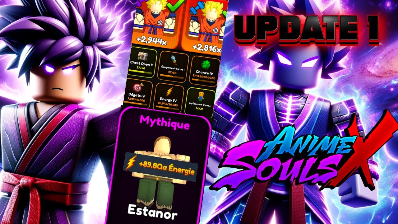 UPDATE SECRET x99999 ANIME SOULS X - YouTube