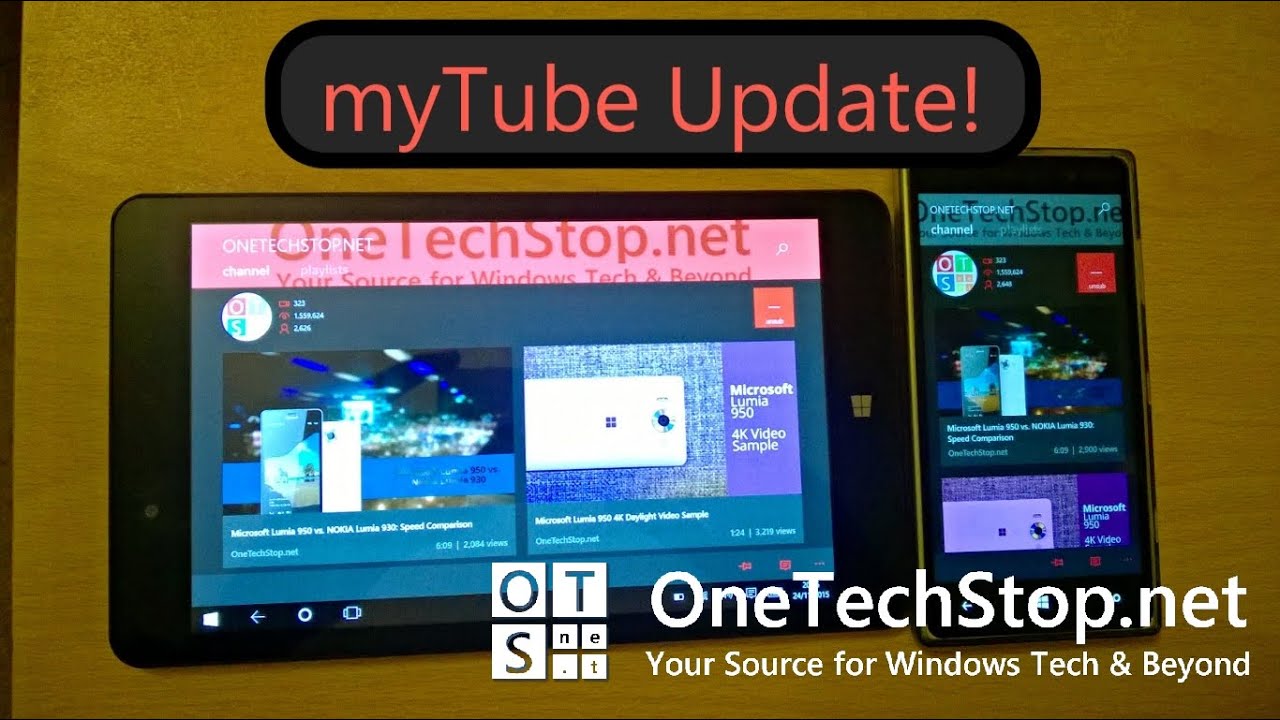 myTube for Windows Phone/Windows 10 Update, Version 2.5 - YouTube