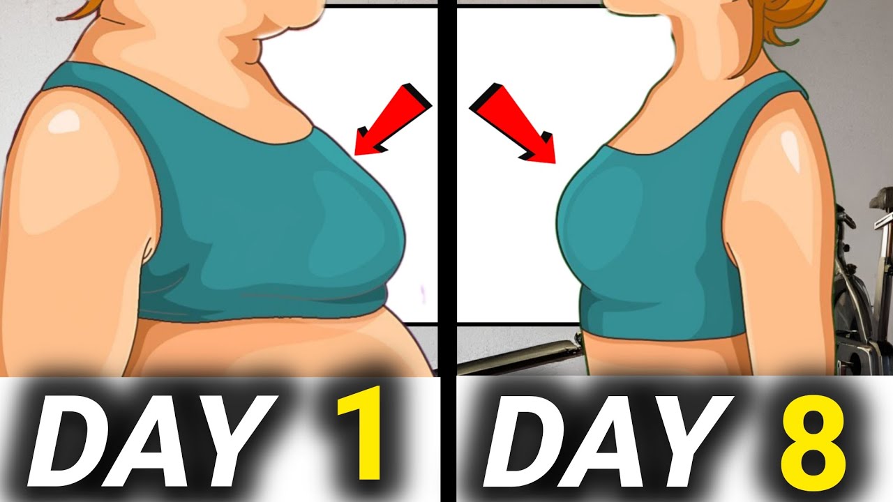 6 Simple Exercises To Reduce Chest Fat - YouTube