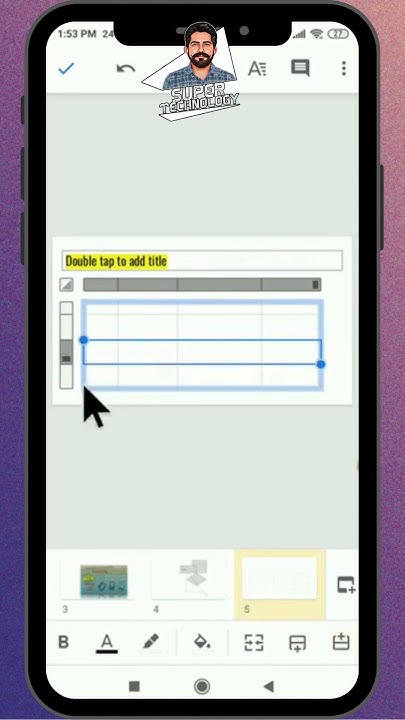 Add ROW and COLUMN in Google Slides - YouTube