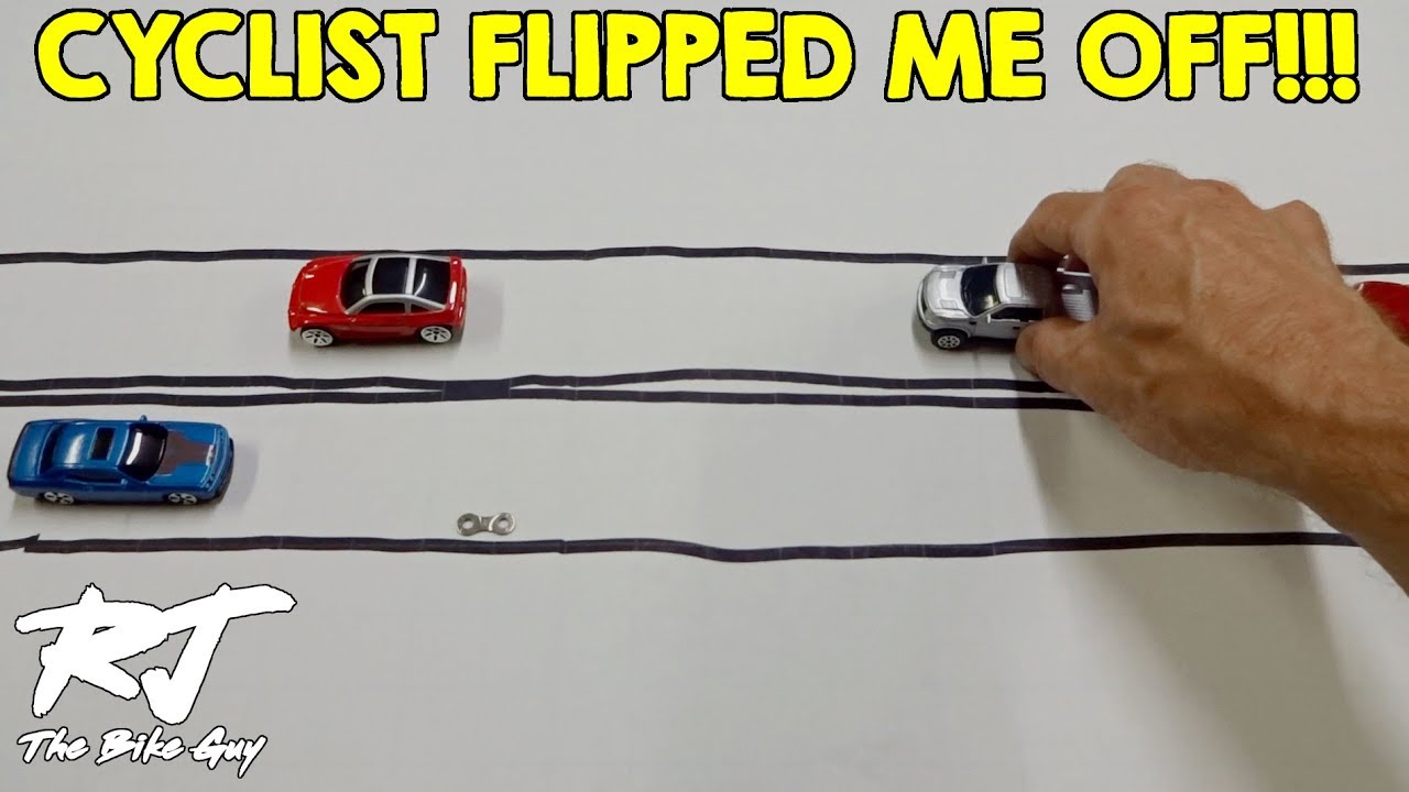 RJ The Bike Guy Gets Flipped Off By Cyclist - Re-Enacted With Toy Cars ...