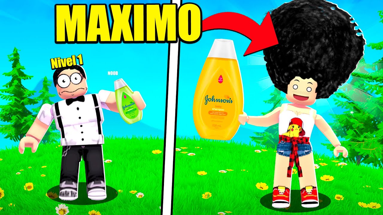 SIMULADOR DE CRECIMIENTO DE PELO INSTANTANEO | Roblox Shampoo Simulator ...