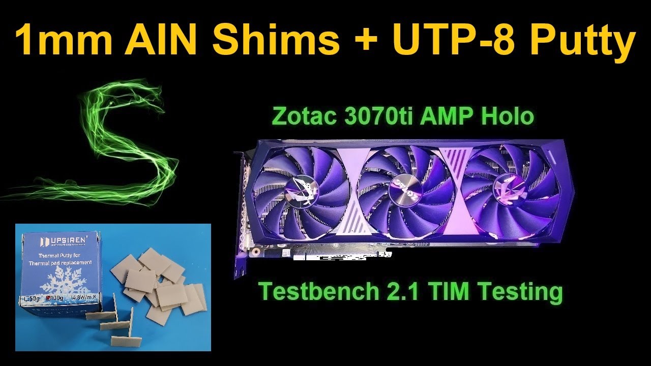 Applying 1mm AIN Shims + UTP-8 Putty - YouTube