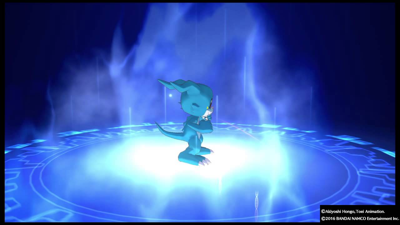 DIGIMON STORY CYBER SLEUTH-Veemon Digivolves to X-Veemon! - YouTube