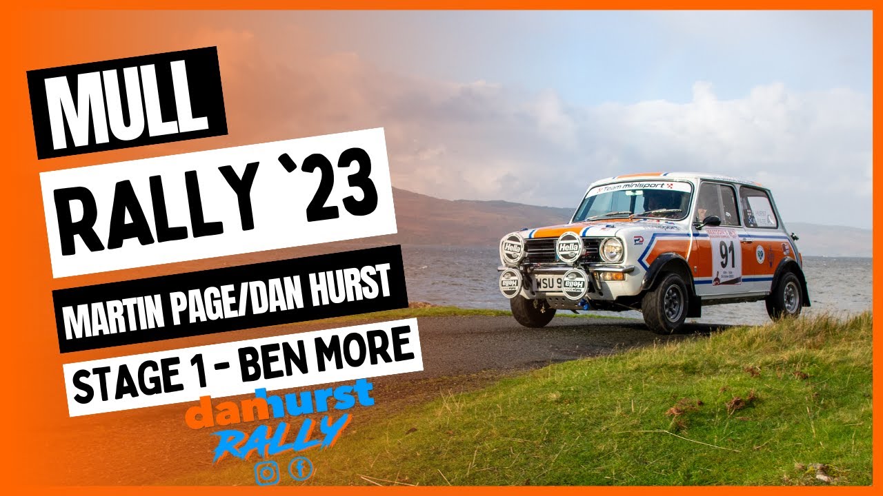 Mull Rally 2023 | SS1 | Mini 1275 GT | Martin Page/Dan Hurst - YouTube