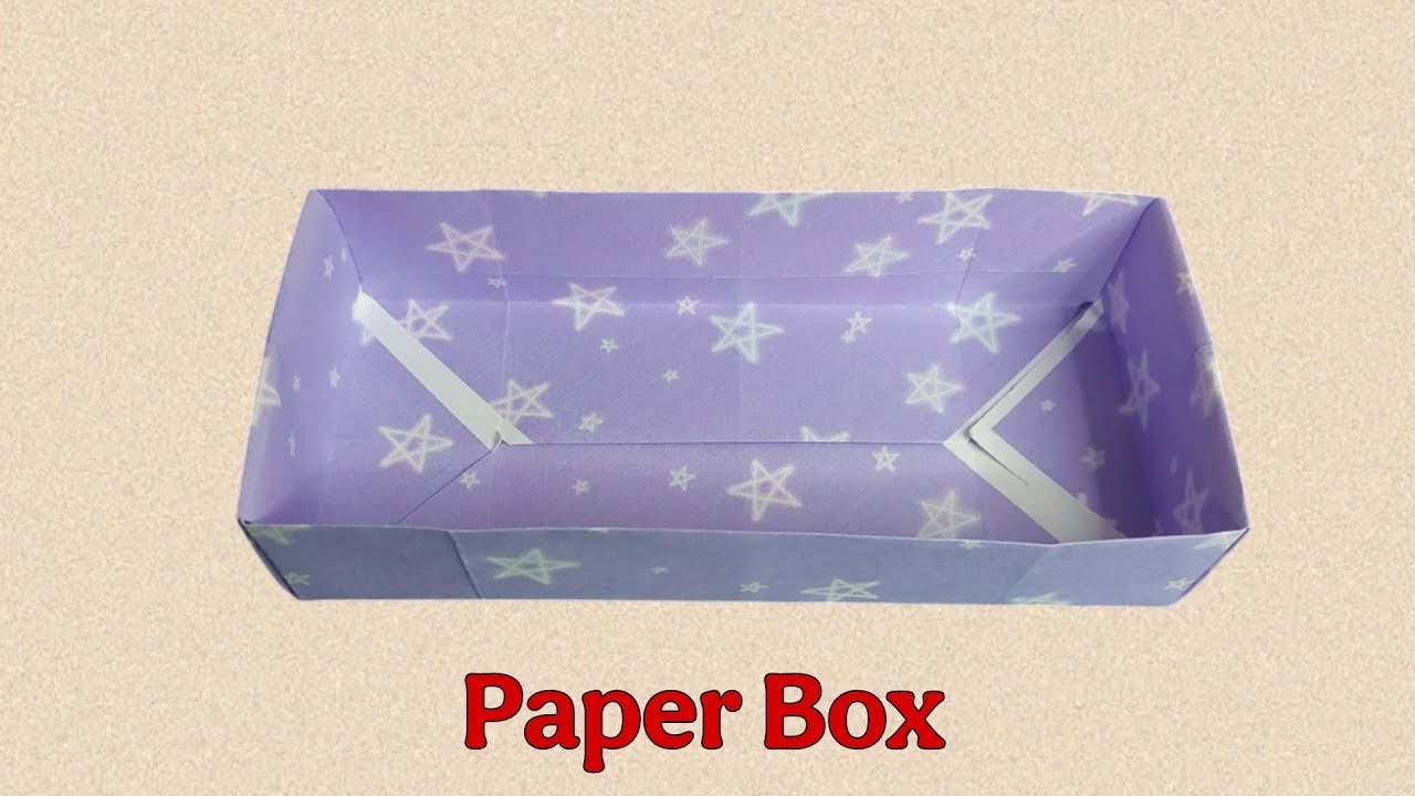 How to make an Origami Rectangle Paper Box / DIY Paper Gift Box (no ...