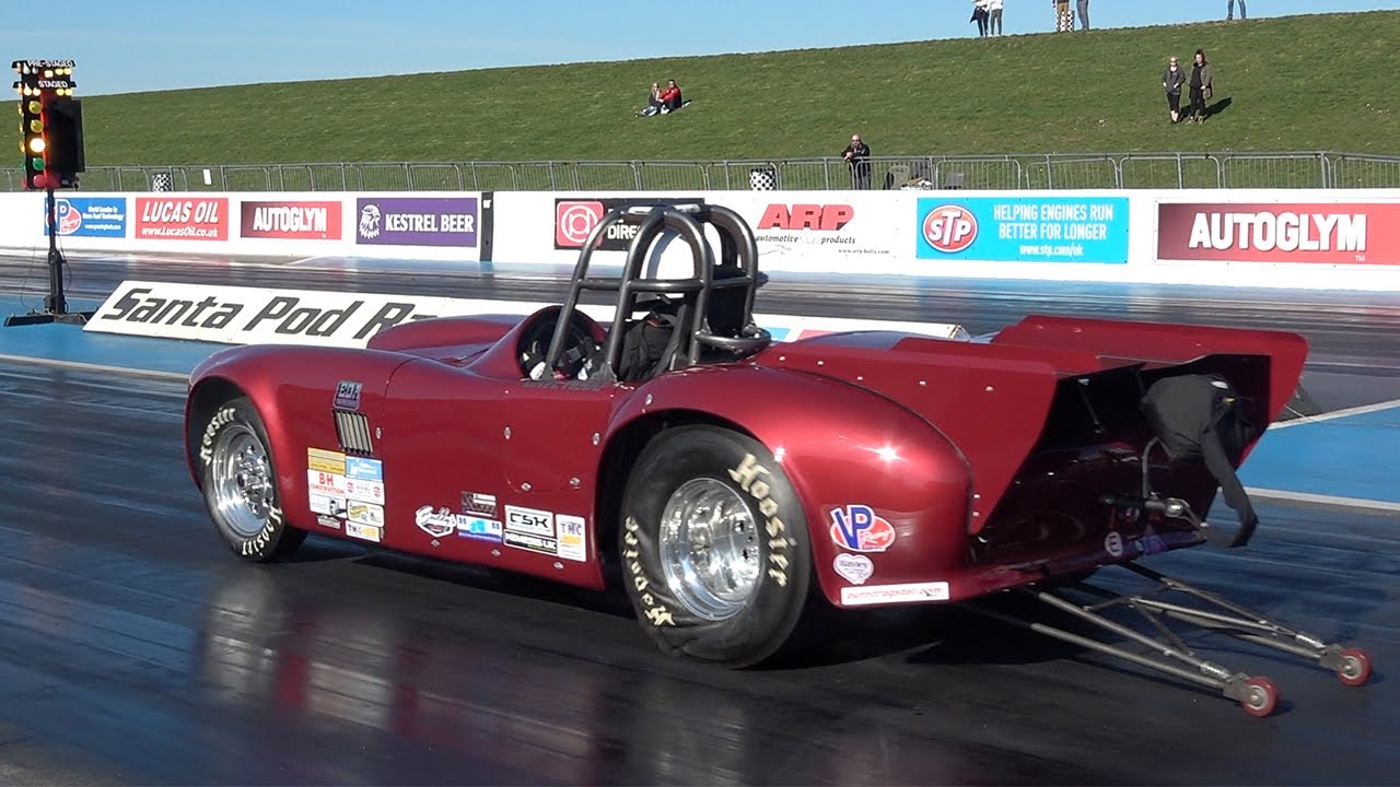 355ci V8 AC COBRA DRAG CAR - 1/4 MILE 9.63 @ 139mph - YouTube