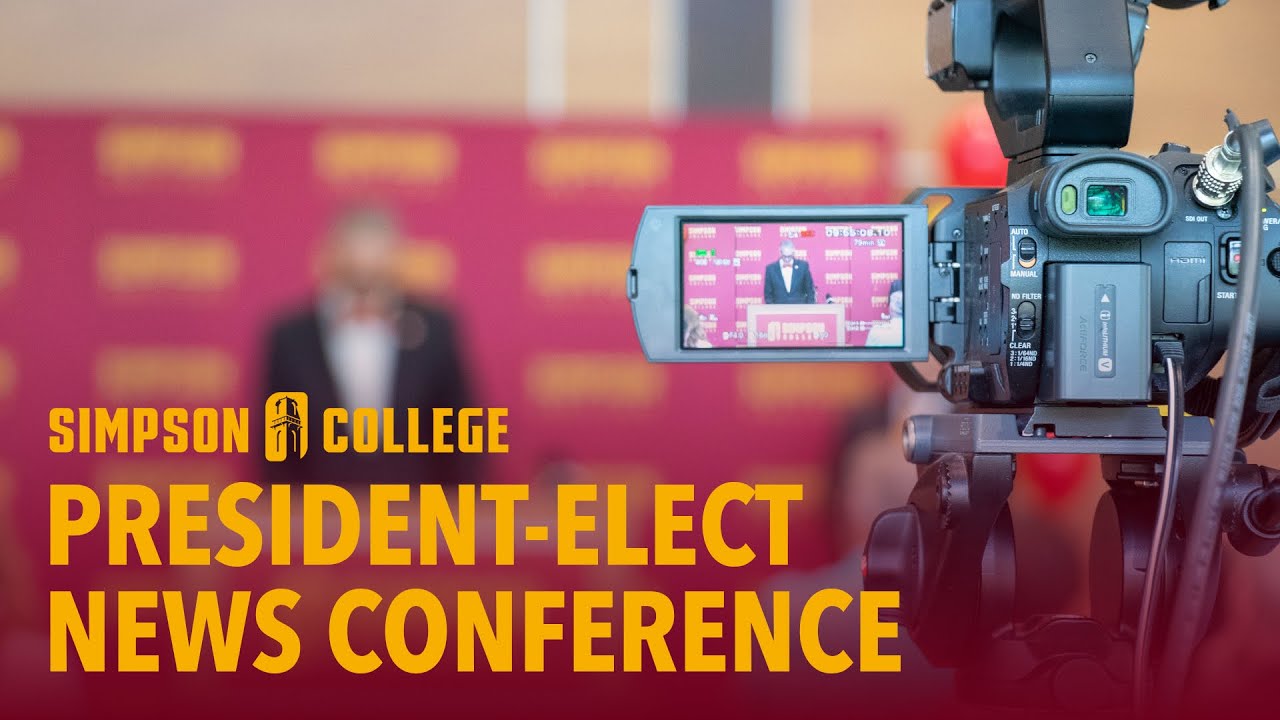 Simpson College President-Elect News Conference - YouTube