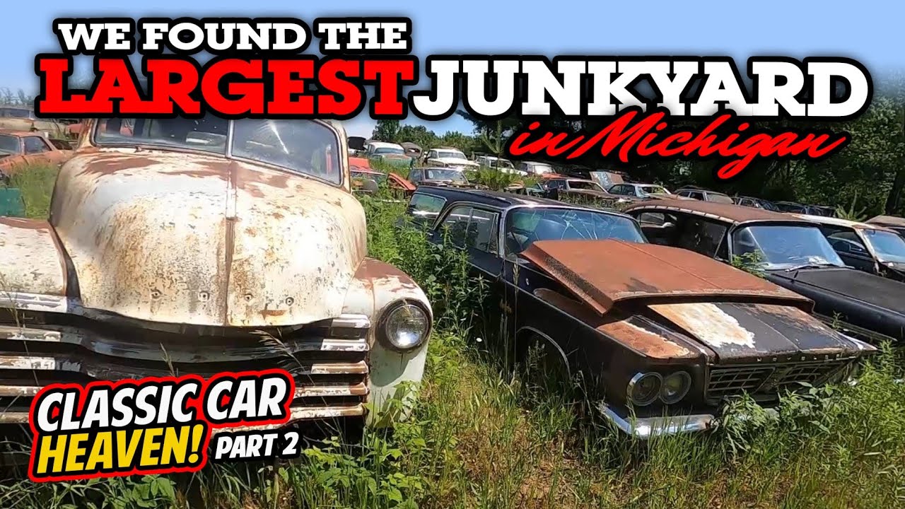 WE FOUND THE LARGEST JUNKYARD IN MICHIGAN PT 2 - YouTube