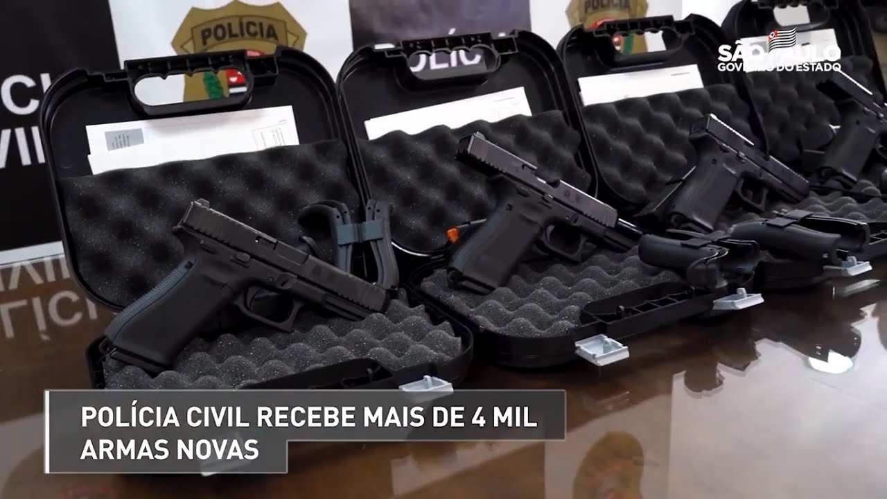 Polícia Civil Recebe Mais De 4 Mil Armas Novas Youtube