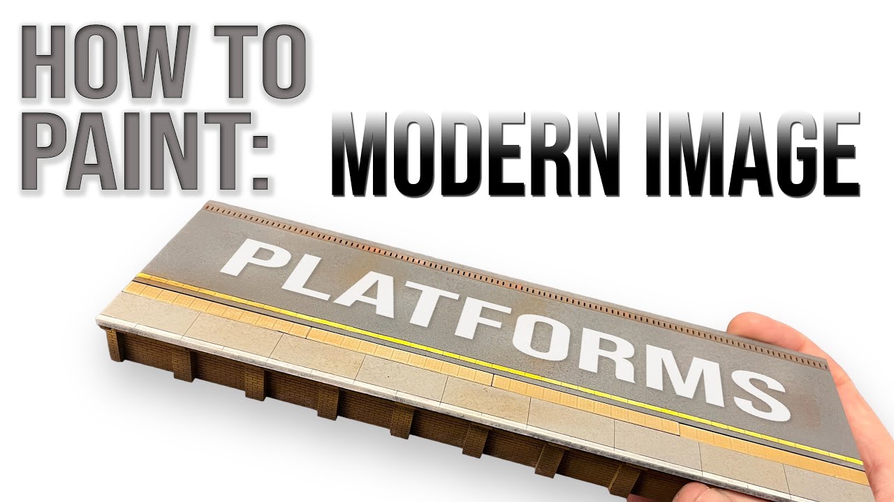 Painting Modern Image Platforms | Model Railway - YouTube