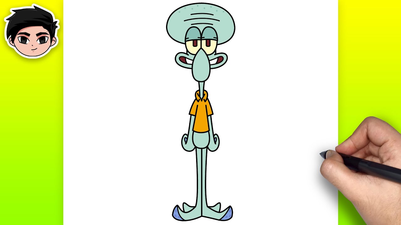 How To Draw SQUIDWARD TENTACLES | SpongeBob SquarePants - Easy Tutorial ...