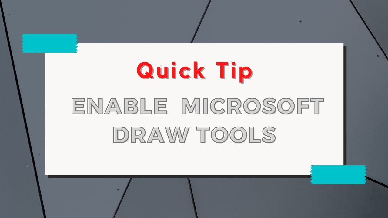 How To Enable Drawing Tools In Microsoft 2021 For Word Excel And how-to-enable-drawing-tools-in-microsoft-2021-for-word-excel-and