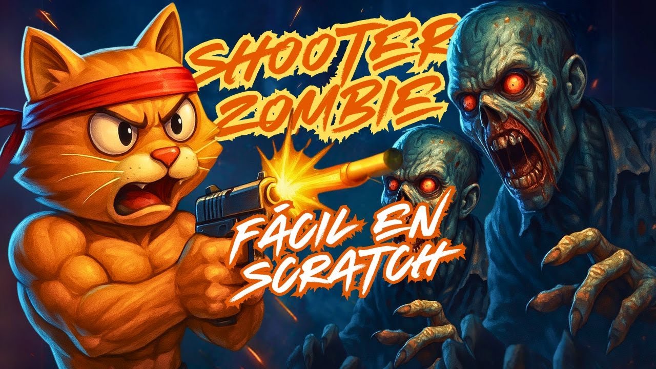 ¡Crea tu Shooter de Zombies en Scratch! 🚀🐱🔥 Tutorial Completo Fácil y ...