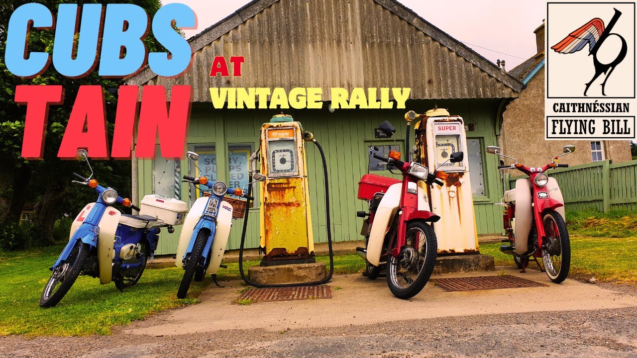 Honda Cubs to Tain Vintage Rally - C90, C70, C50 & C100 plus a custom ...