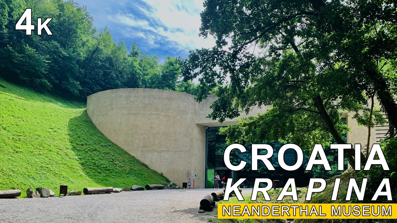 Discover Croatia walking tour in 4K Krapina Neanderthal Museum - YouTube
