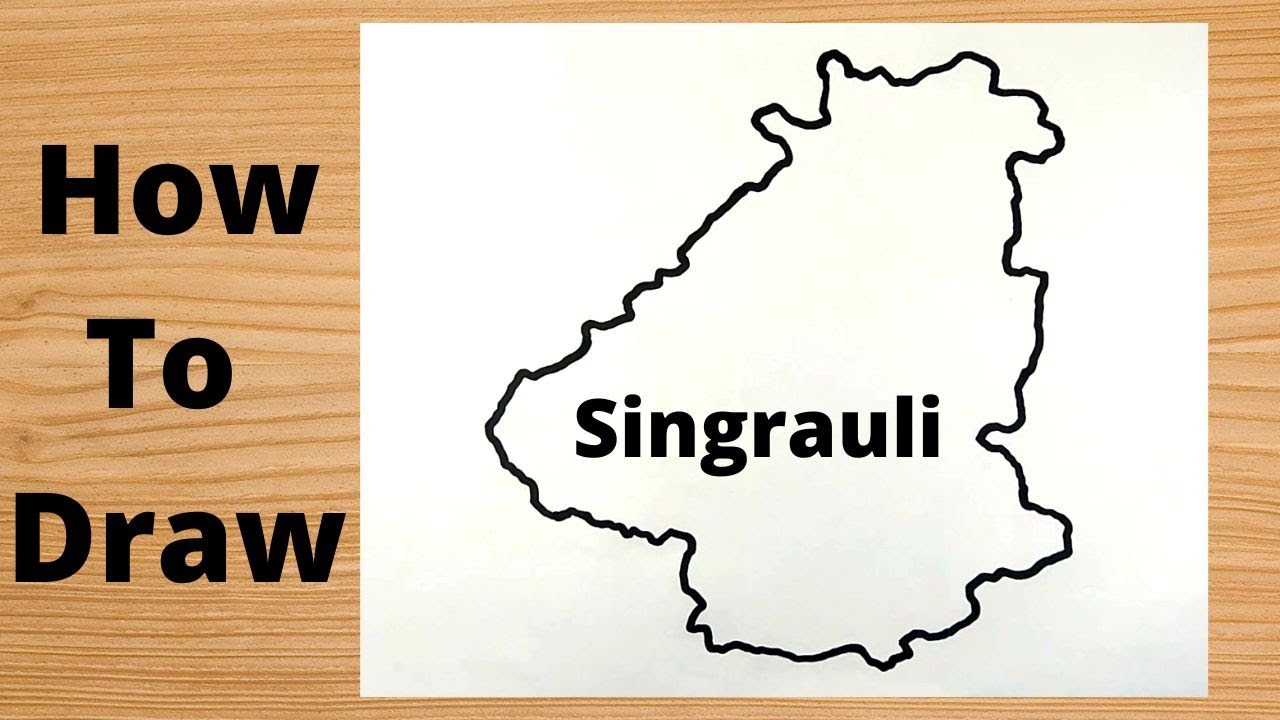 Drawing Singrauli City Map - India - YouTube