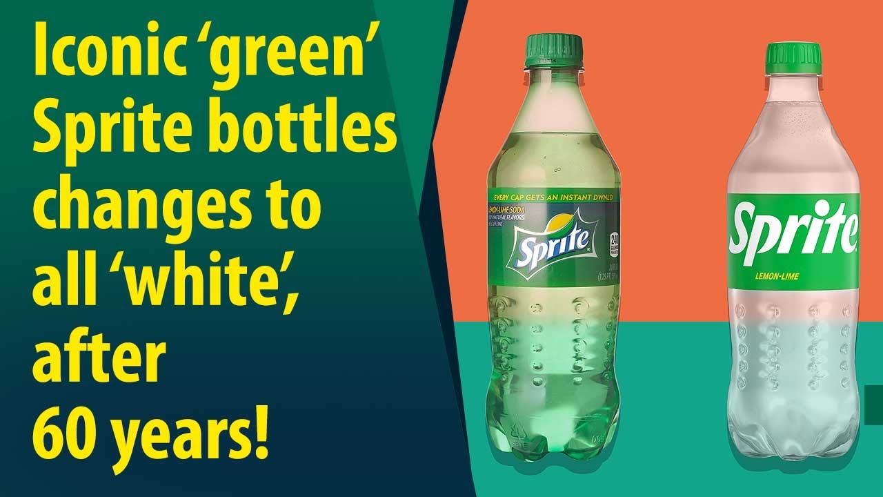 Sprite changes from green bottles to all white, eco-friendly bottles ...