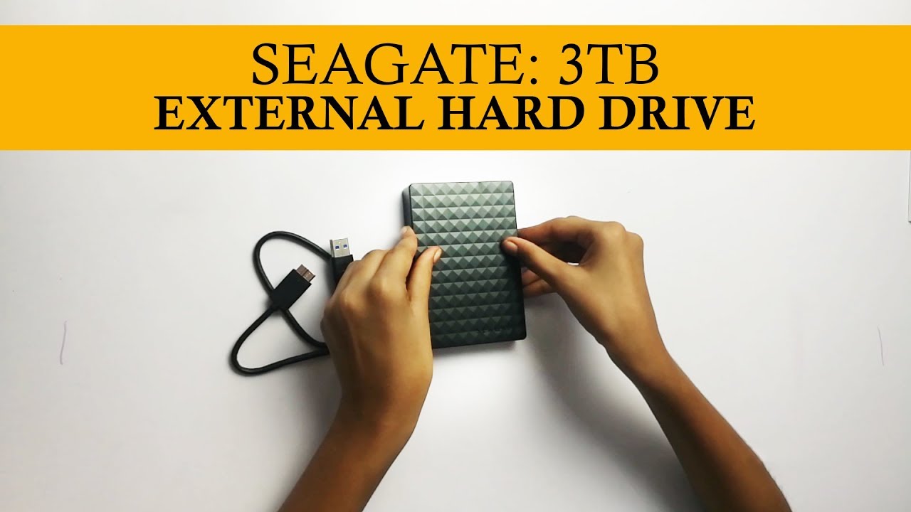 SEAGATE: 3TB USB External Hard Drive Storage | Unboxing and Testing ...