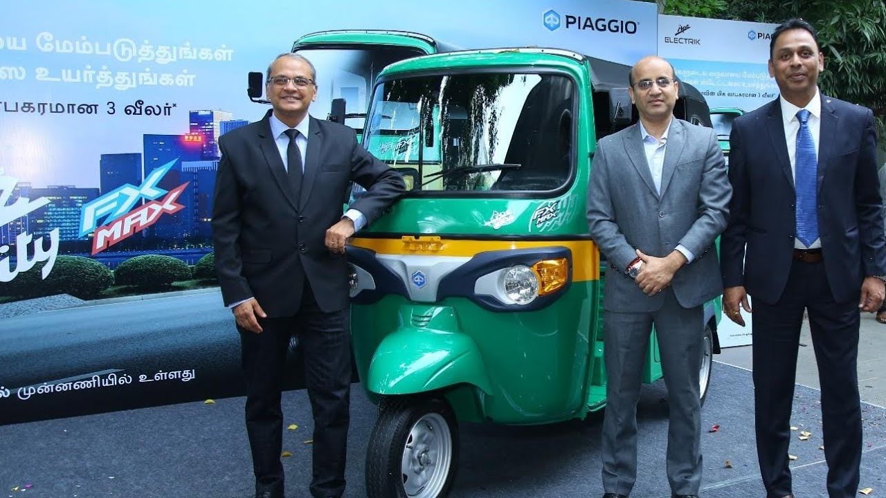 Piaggio Ape EV | Piaggio launches the Apé E-city FX NE Max passenger 3 ...