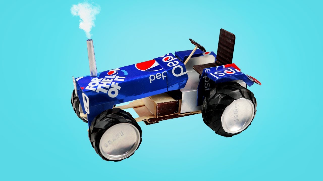 How to make an awesome RC tractor with Pepsi cans #amazing - YouTube